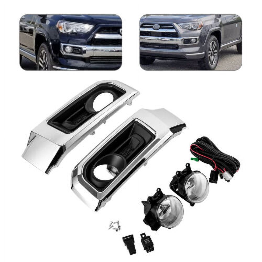 Front Bumper Driving Fog Lights W/ Bezels for Toyota 4Runner Limited ...