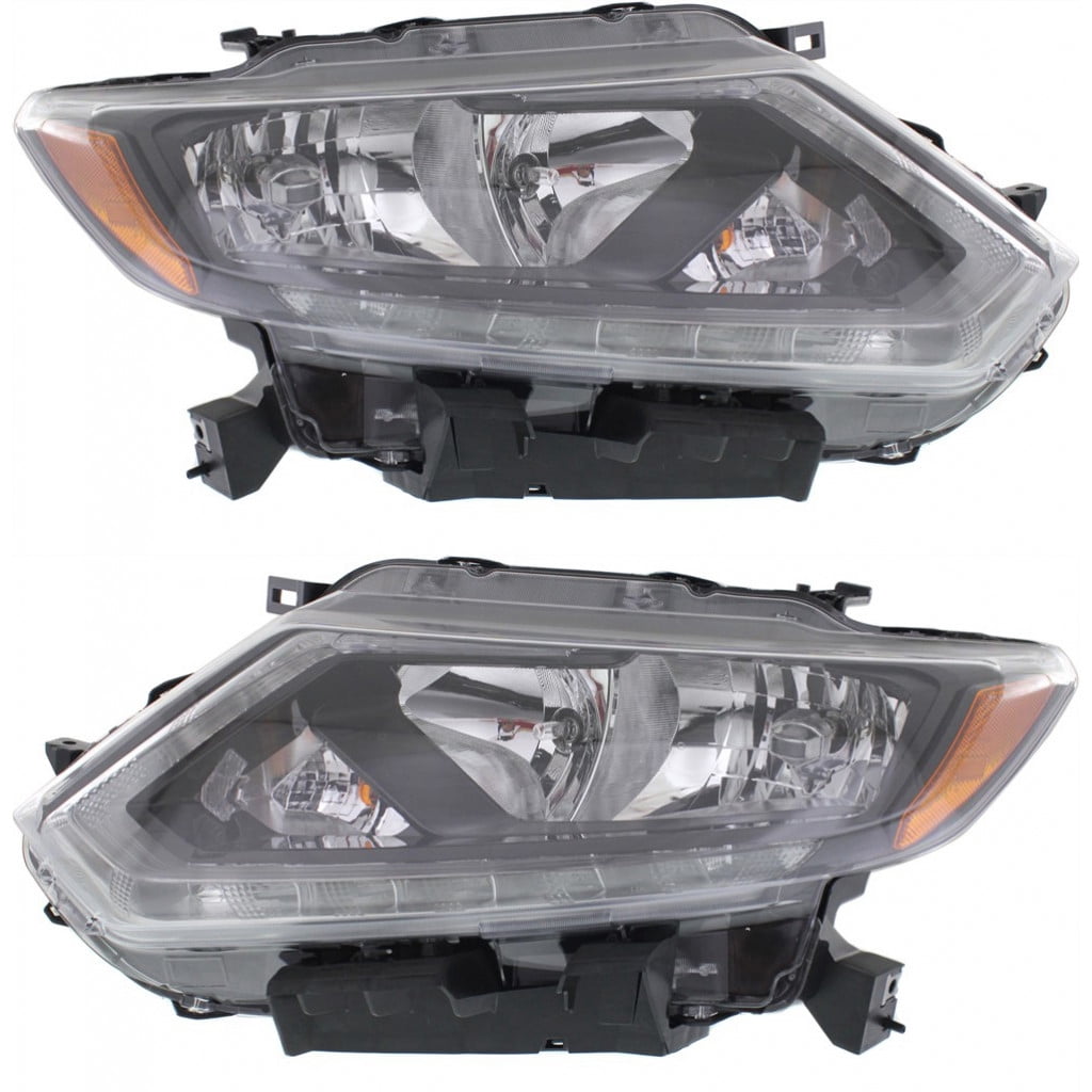 For 2014 2015 2016 Nissan Rogue Pair Headlights Driver and Passenger ...