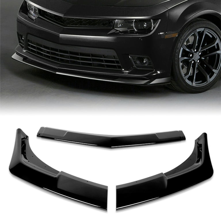 Chevy Camaro SS Z28 2014 2015 Painted Black Front Bumper Body Spoiler Lip Walmart