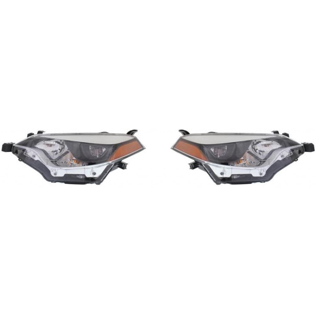 For 2014-2016 Toyota Corolla Pair Head Lights Driver and Passenger Side ...