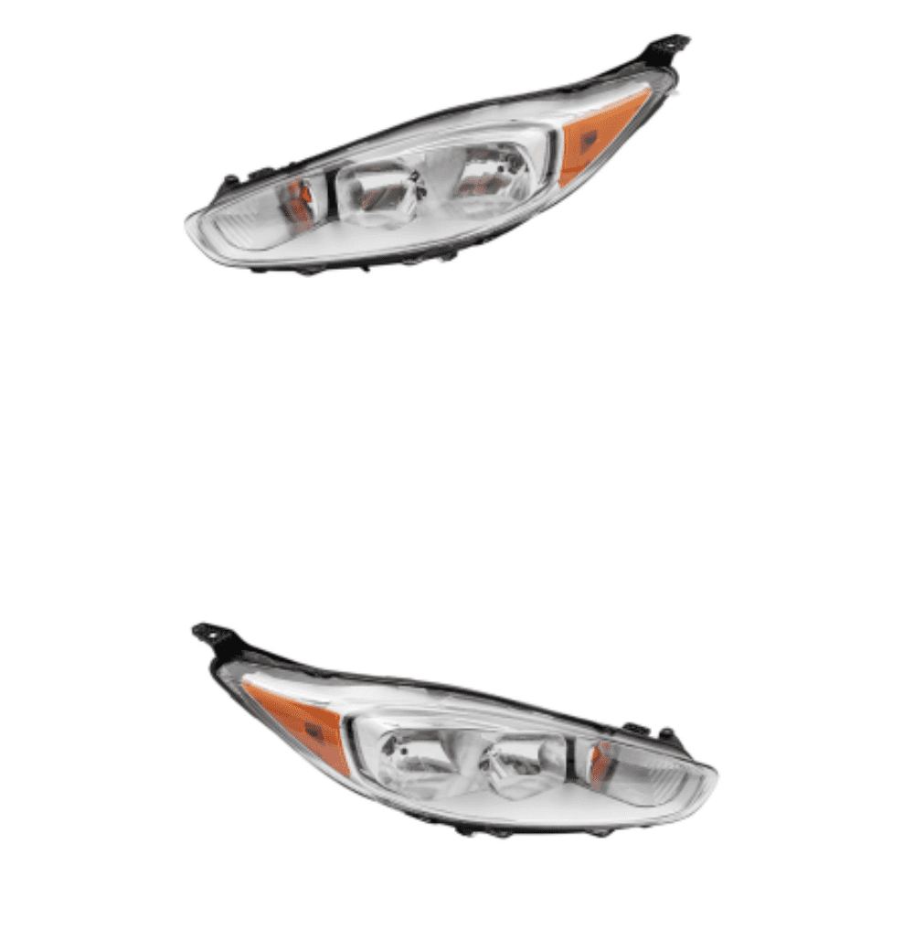For 2014-2017 Ford Fiesta Titanium [Halogen Type] Chrome Headlights ...