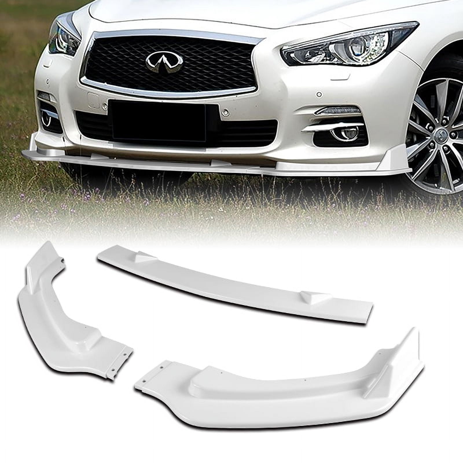 For 2014-2017 Infiniti Q50 Premium Painted White Front Bumper Body Kit ...