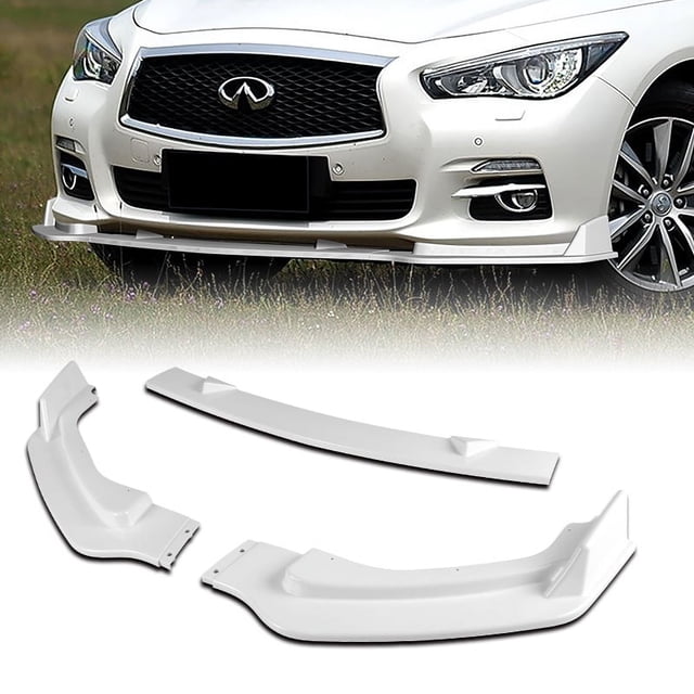 For 2014-2017 Infiniti Q50 Premium Painted White Front Bumper Body Kit ...
