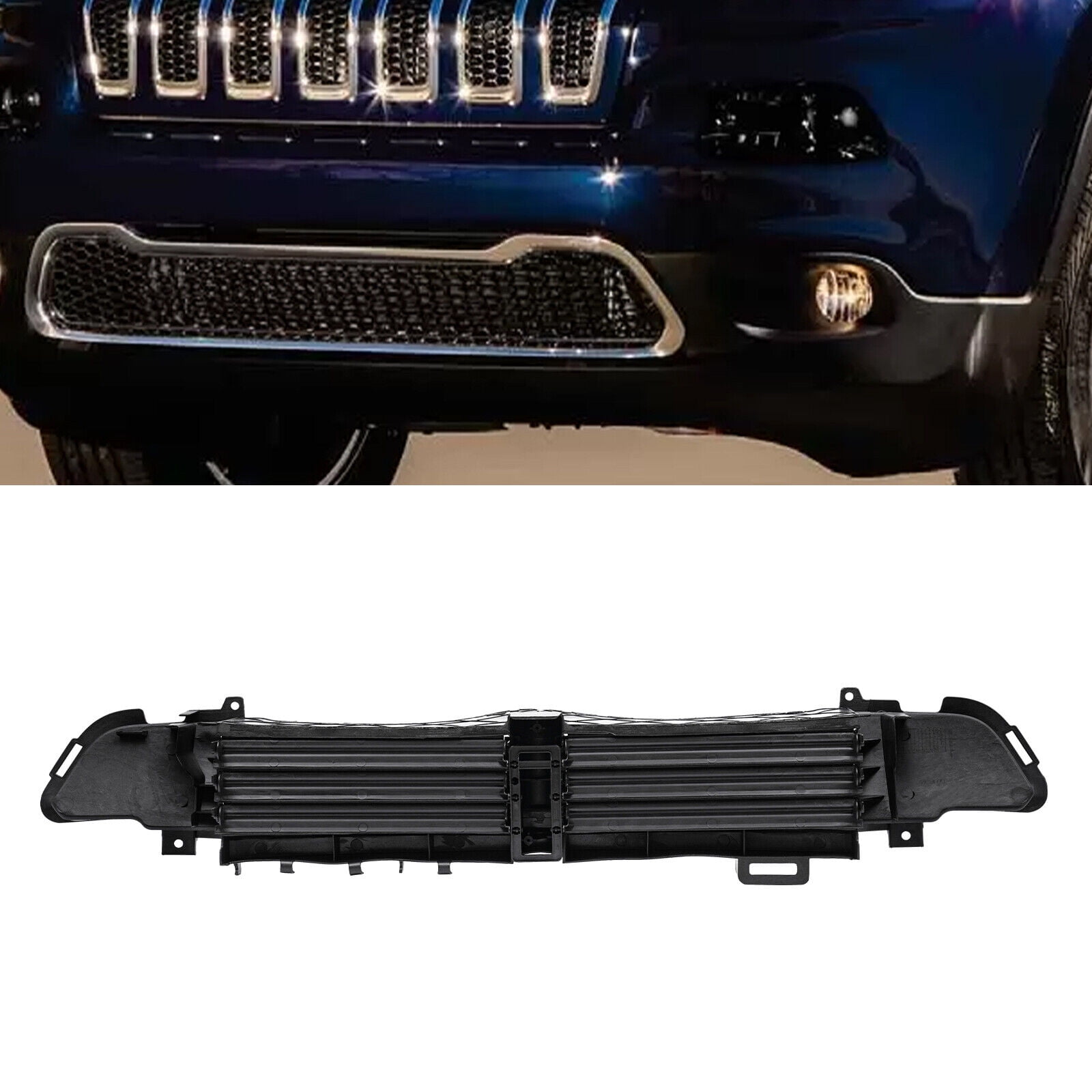 For 2014-2018 Jeep Cherokee Front Bumper Grille Active Grille Shutter ...