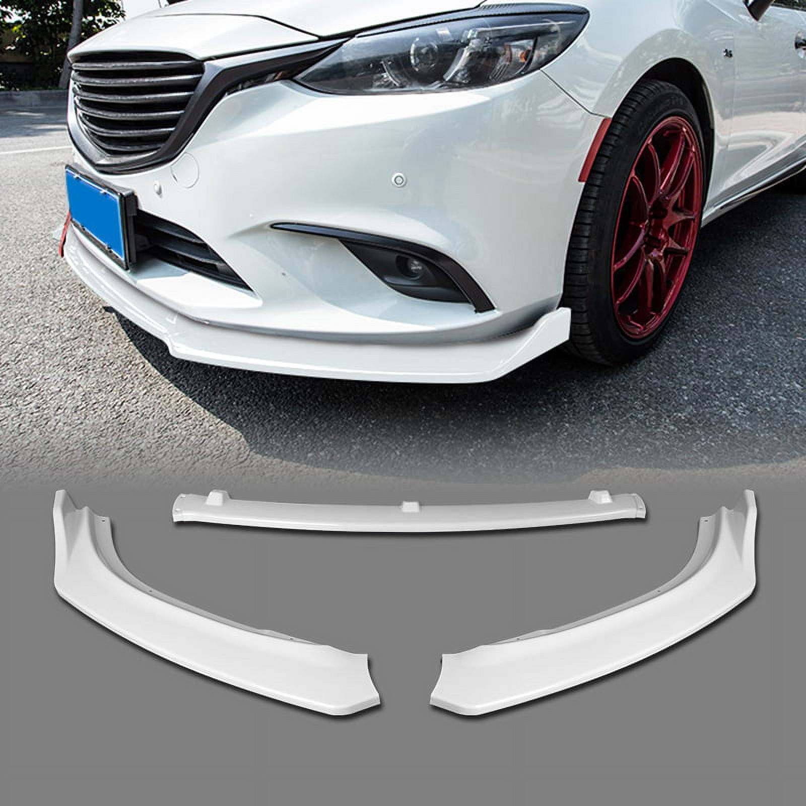 Stay Tuned Performance, Mazda 6 Front Bumper Lip Spoiler, Painted White ...