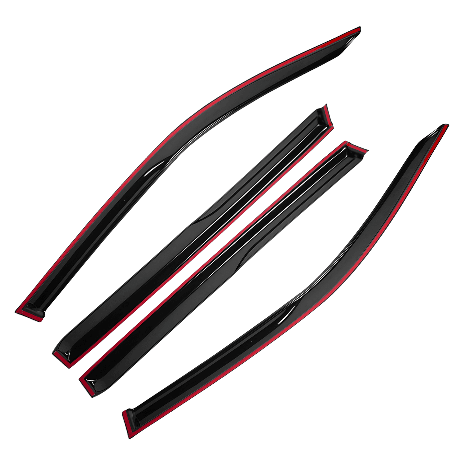 For 2014-2019 Toyota Highlander JDM 3D Wavy Mugen Style Window Visor ...