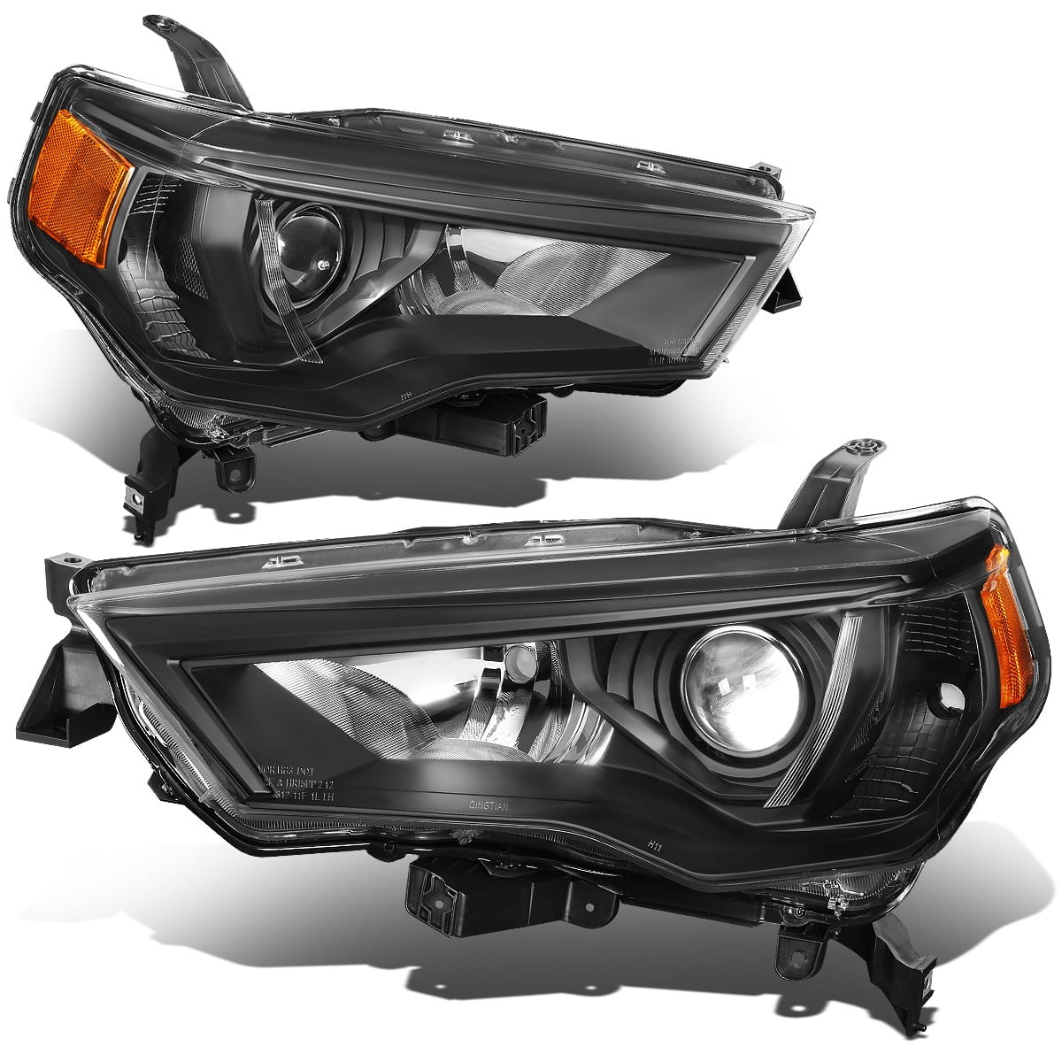 For 2014-2020 Toyota 4Runner Black Amber Signal Projector Headlight ...