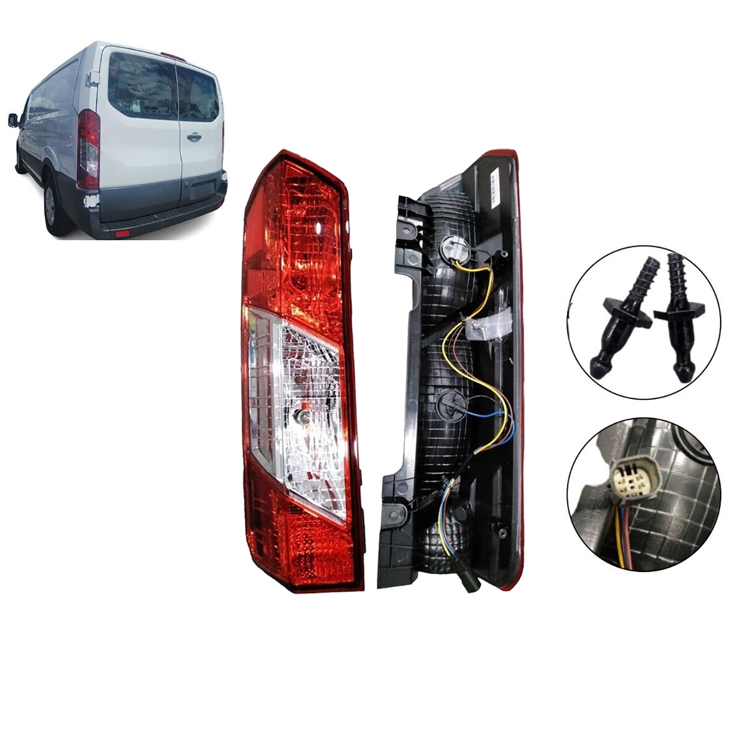 For 2015-2022 Ford Transit 150 250 350 Left Tail Light with Bulbs and ...