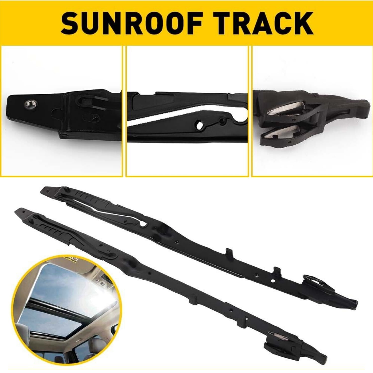 For 2015-2022 Sunroof Moon Roof Guide Track Repair Pair Kit LH/RH NEW ...