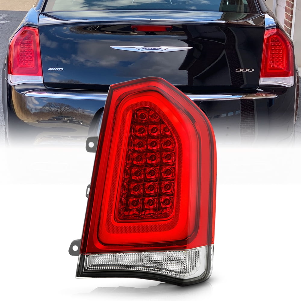 For 2015-2023 Chrysler 300 Chrome Trim Full LED Tail Light Brake Lamp ...