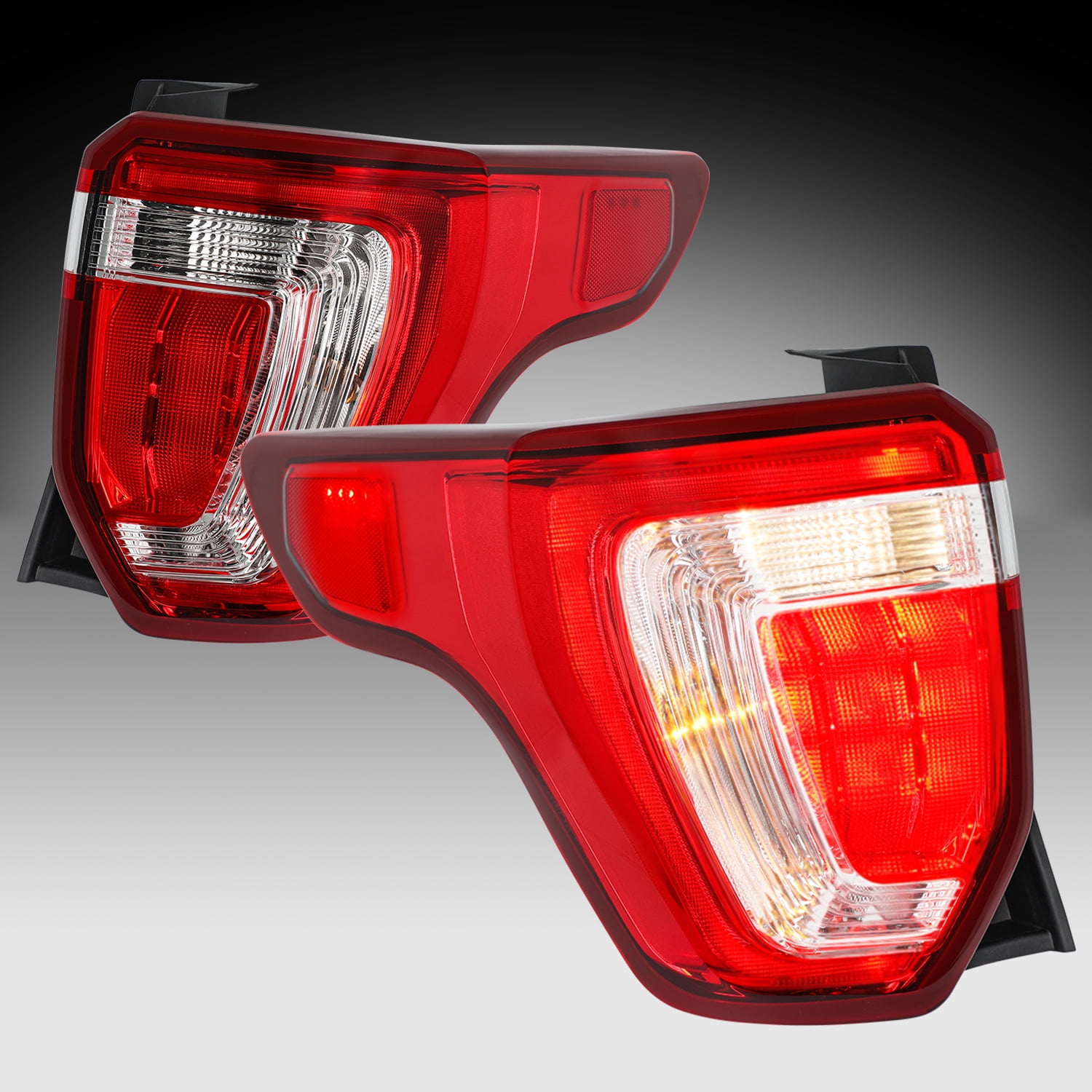 For 2016 2017 2018 2019 Ford Explorer Red Taillights Tail Brake Lamp ...