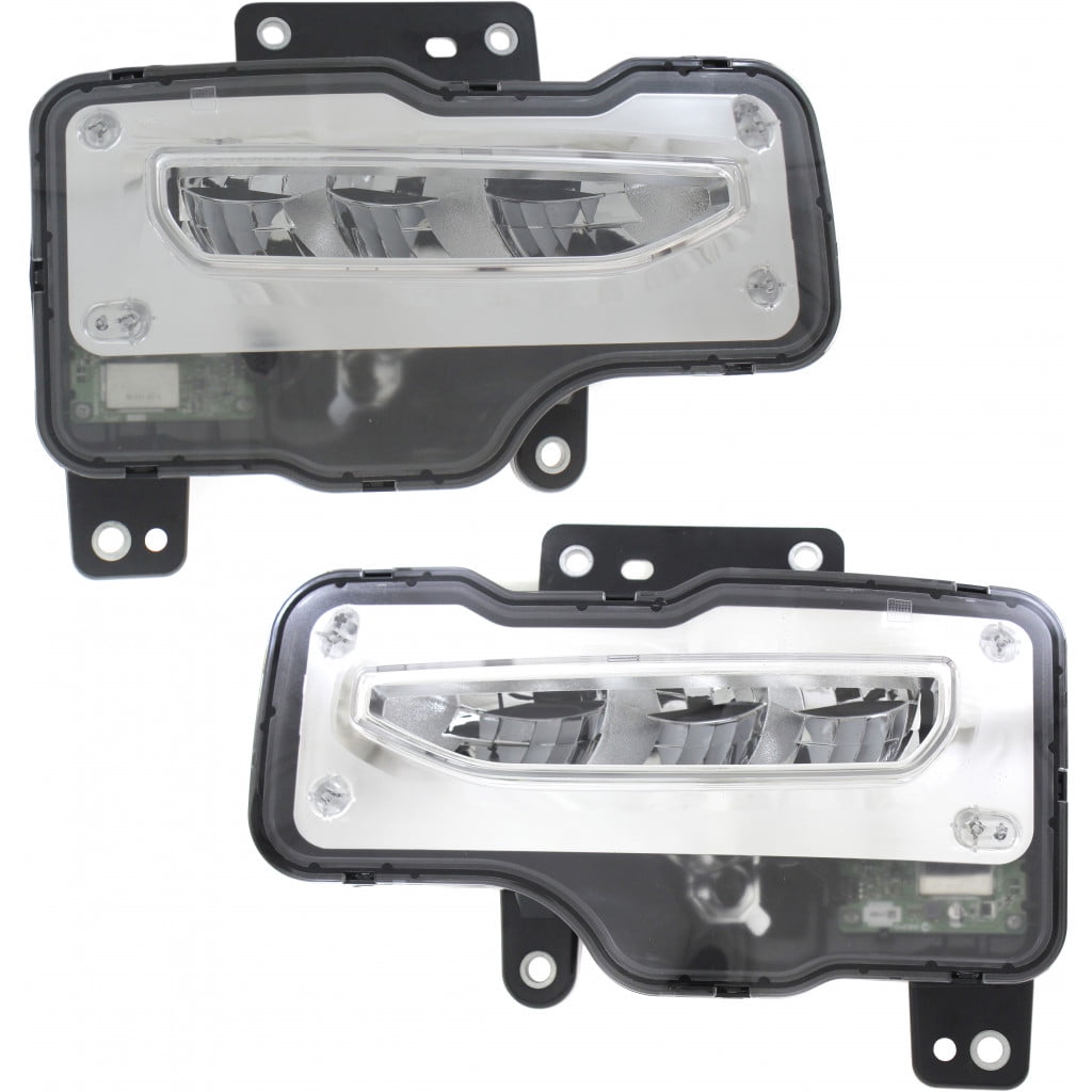 For 2016-2018 GMC Sierra 1500 Pair Driver and Passenger Side LED Fog ...