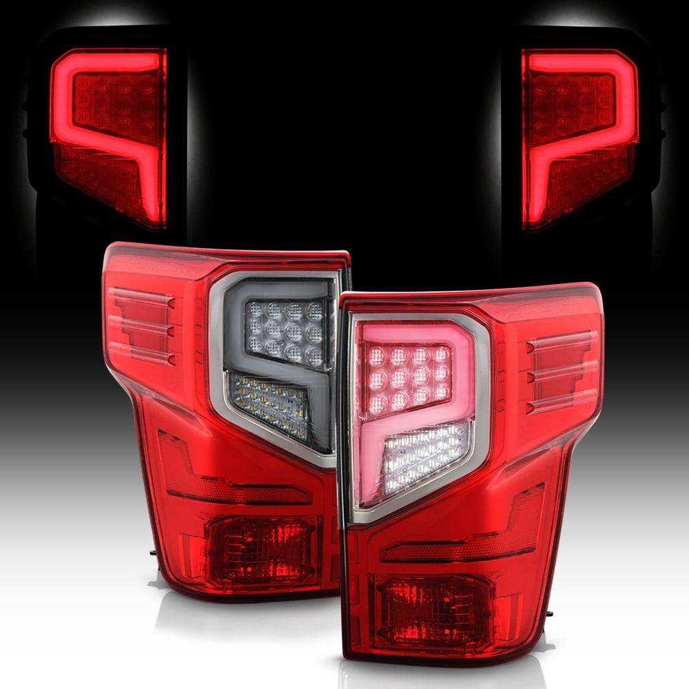 For 2016-2021 Titan XD Red LED Tube Tail Lights Brake Lamps Pair Set ...