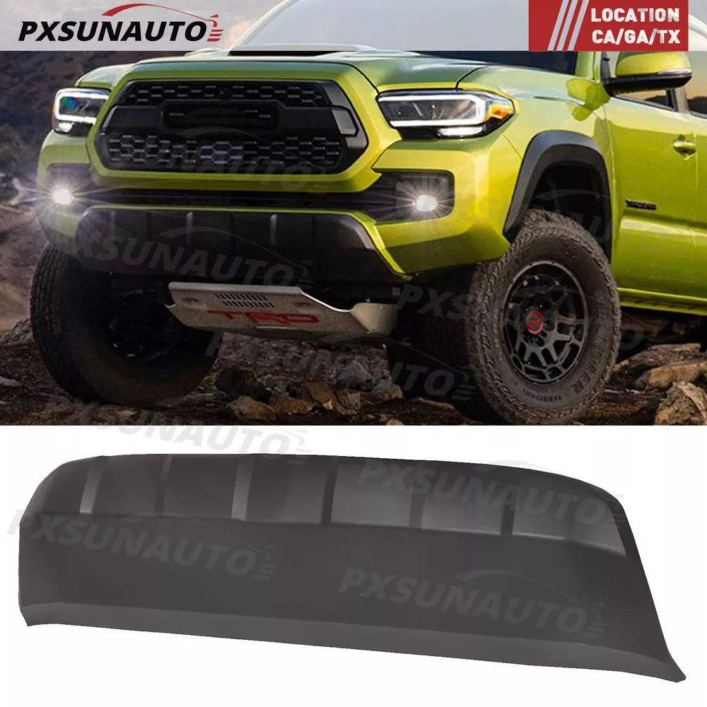 For 2016-2022 Toyota Tacoma Black Front Bumper Lower Valance Panel Skid ...