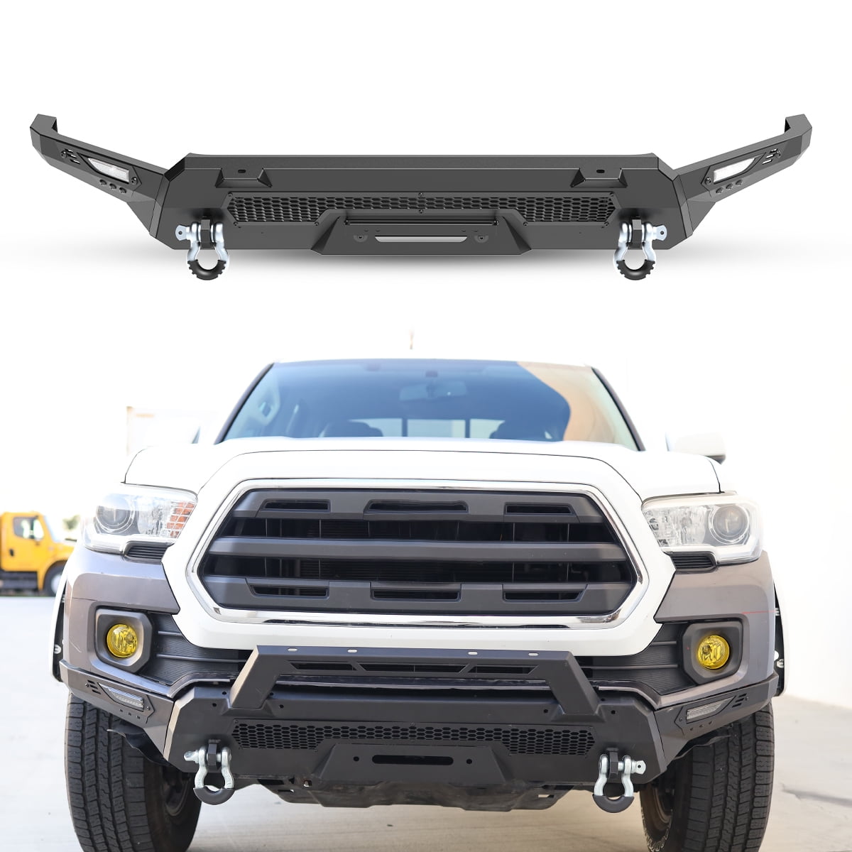 For 2016-2023 Toyota Tacoma 2 IN 1 Front Bumper Assembly(Mid-Width ...