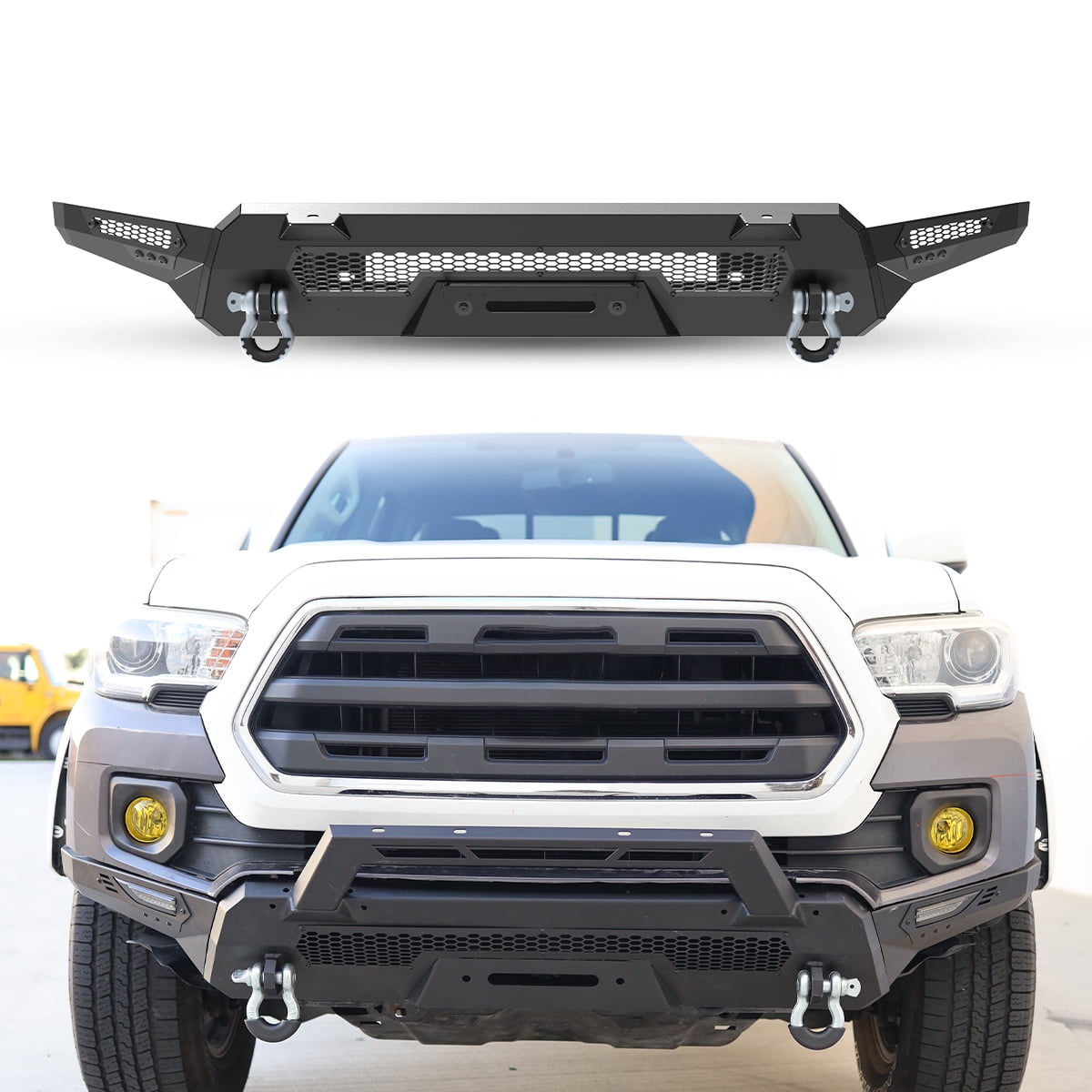 For 2016-2023 Toyota Tacoma 3 IN 1 Front Bumper Assembly(Mid-Width ...