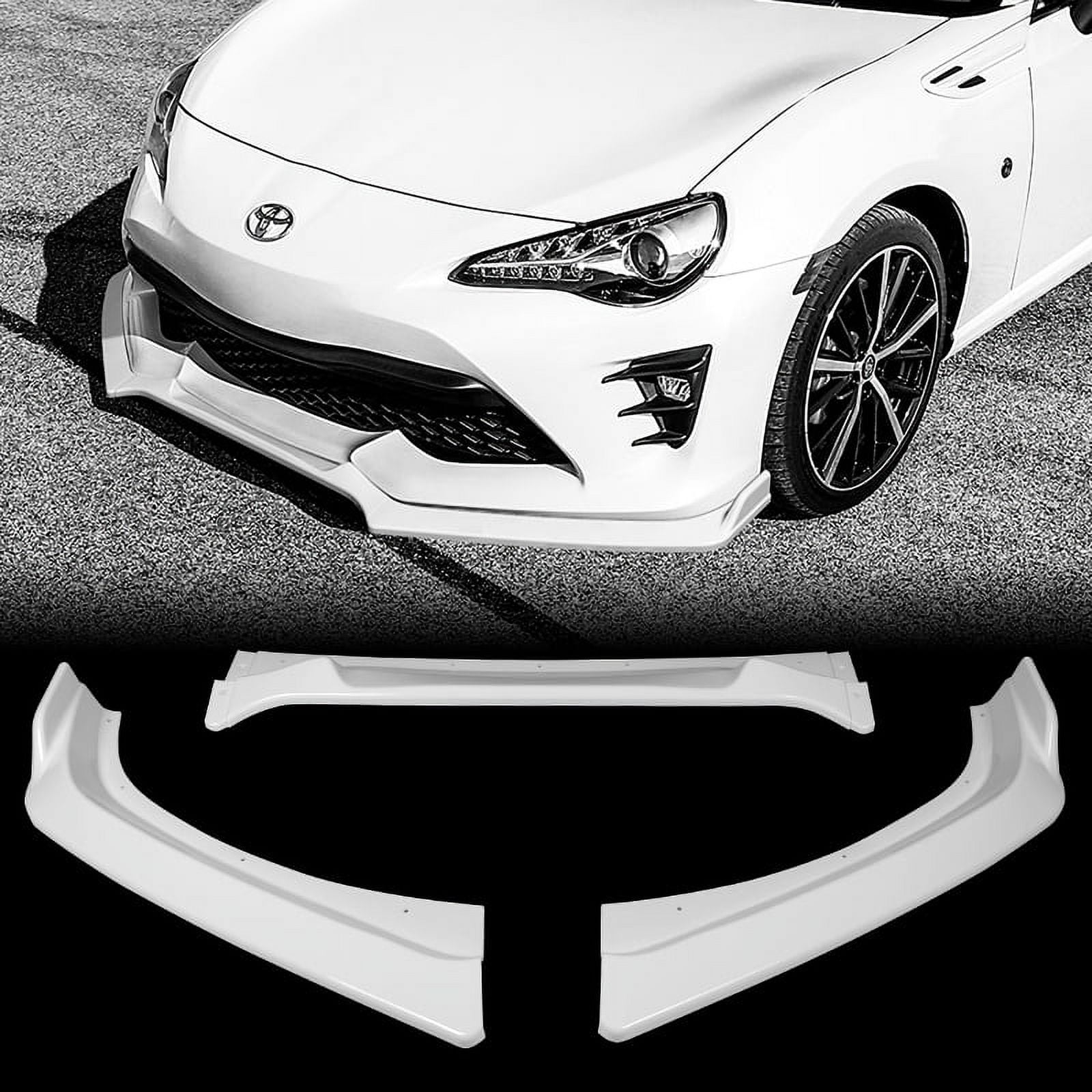 For 2017 2020 Toyota 86 CS Style JDM Painted White Front Bumper Body Spoiler Lip