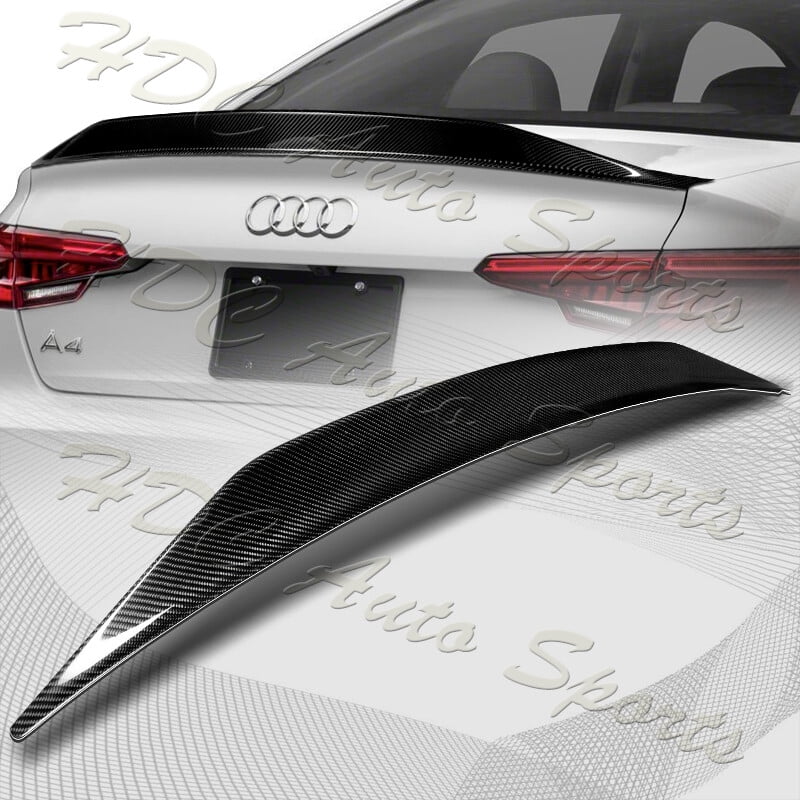 For 2017-2022 A4 S4 S-Line B9 STP-Style Carbon Fiber Trunk Lid Spoiler ...