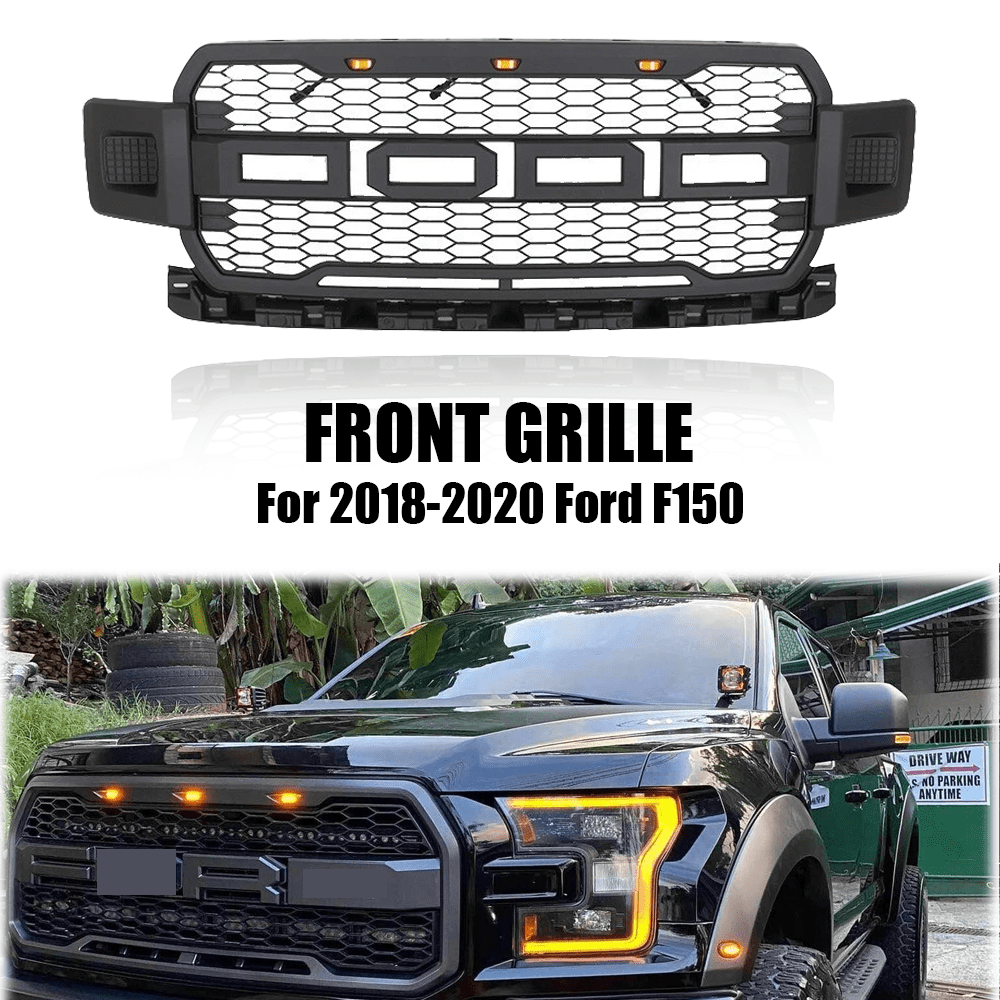 For 2018 2019 2020 Ford F150 Grill Raptor Style Front Bumper Grille ...