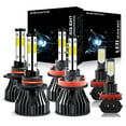 Ford Escape 2018-2020 LED Headlight Bulbs 4-Side 9005 H11 High Low Beam ...