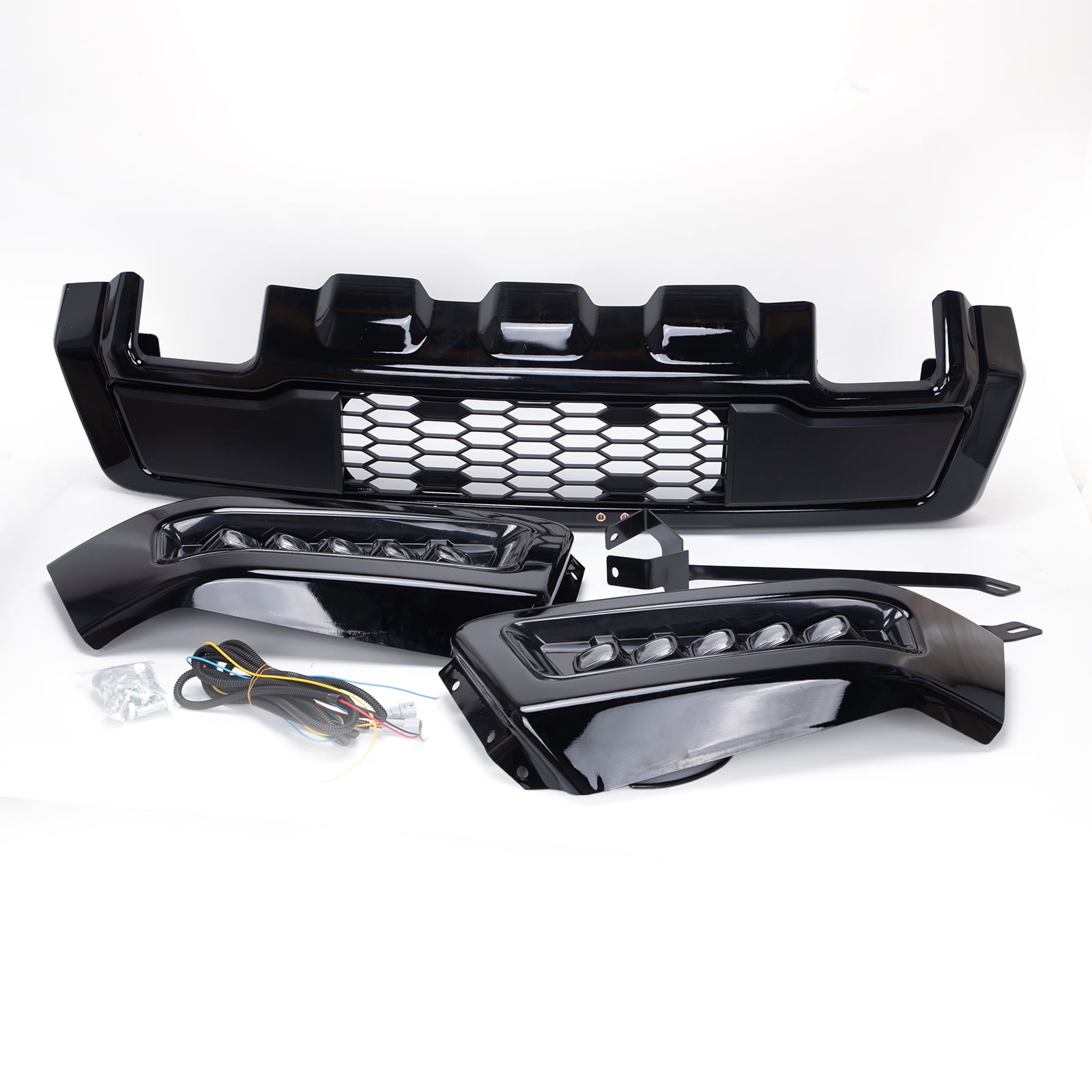 For 2018-2020 Ford F150 Steel Black Front Bumper Assembly w/ LED Raptor ...
