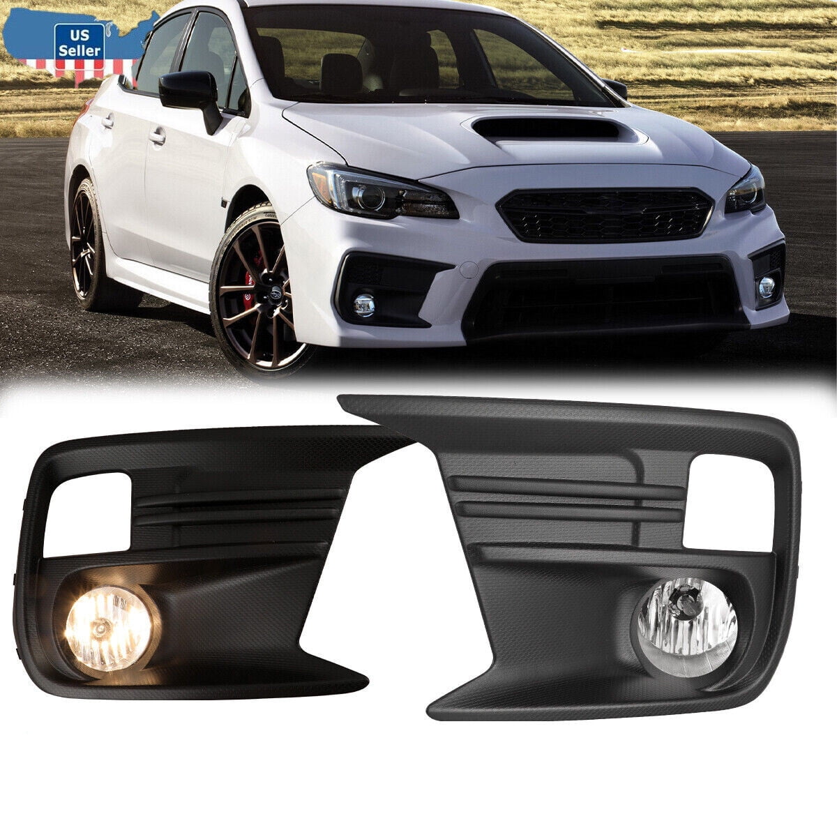 For 2018-2020 Subaru WRX Fog Lights w/Bezel+Wiring+Switch OE Replacement Pair - Walmart.com