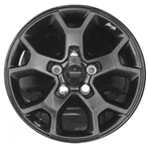 For 2018-2023 Jeep Wrangler 17 Inch Powder-Coated Black Alloy - Genuine ...