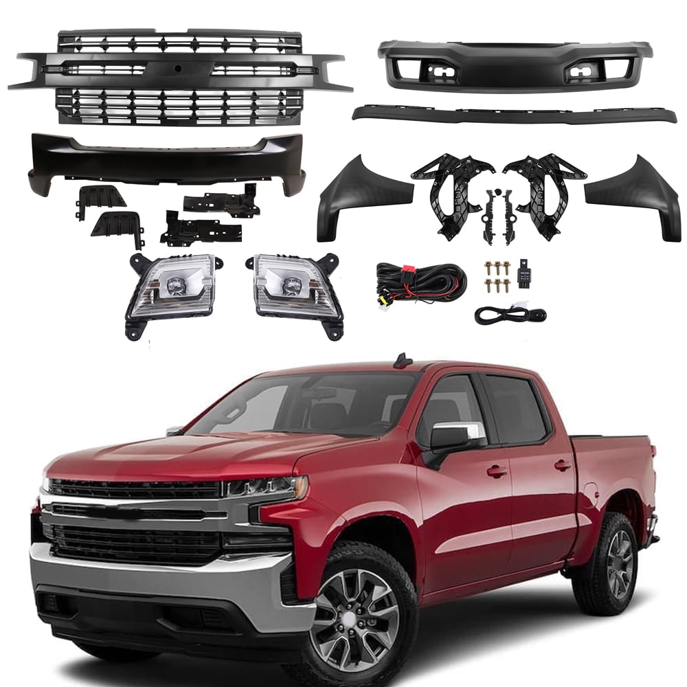 For 2019-2021 Chevy Silverado 1500 LT LTZ RST Front Bumper Assembly ...