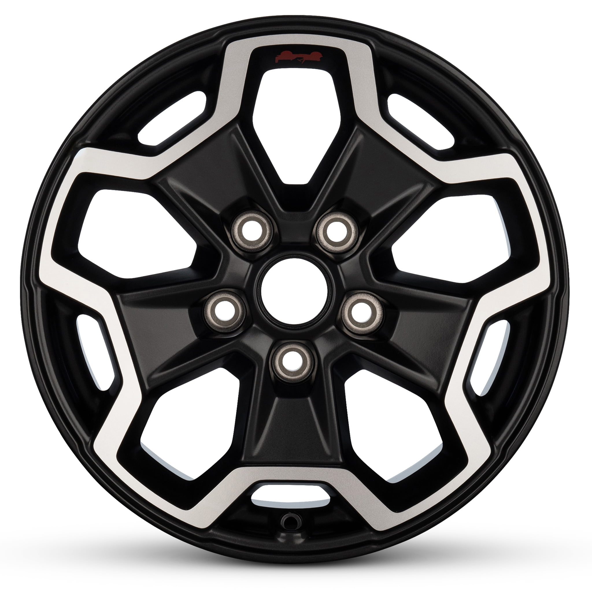 For 2019-2021 Jeep Wrangler 17 Inch Polished Face with Painted Inlay ...