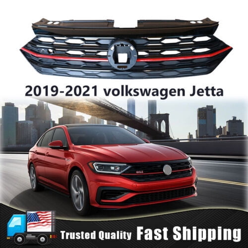 For 2019-2021 VW Volkswagen Jetta GLI SE SEL Front Upper Red trim Black ...