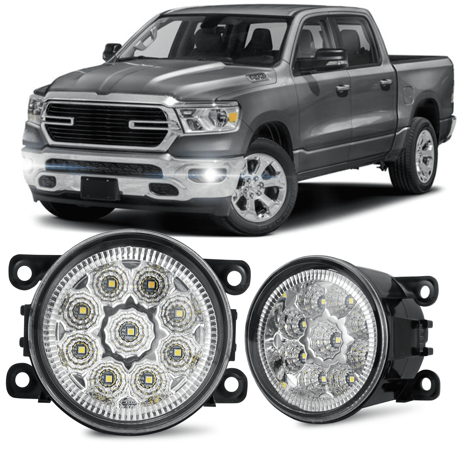 For 2019-2022 Ram 1500 2500 3500 Front Fog Light Assembly Replacement ...