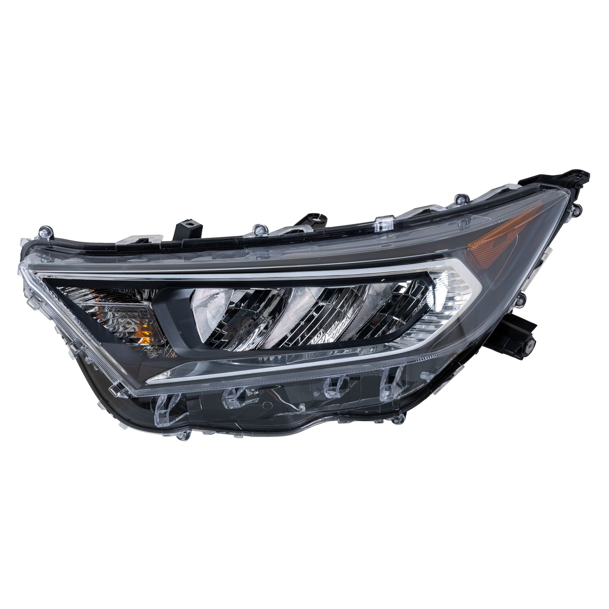 For 2019-2022 Toyota RAV4 Headlight Assembly Chrome w/ LED Left Driver ...