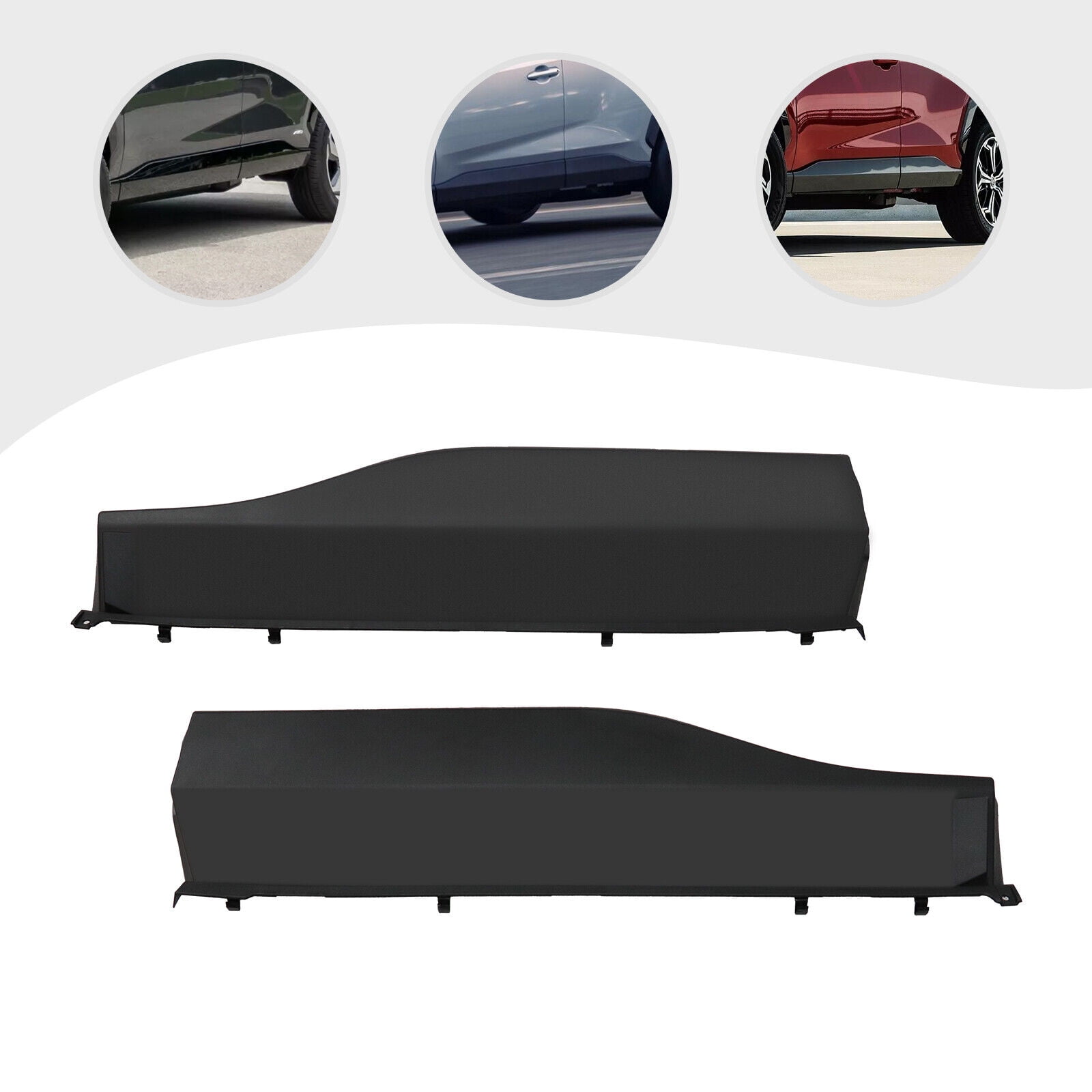 For 2019-2022 Toyota Rav4 Rear Door Trim Lower Molding Driver+Passenger ...