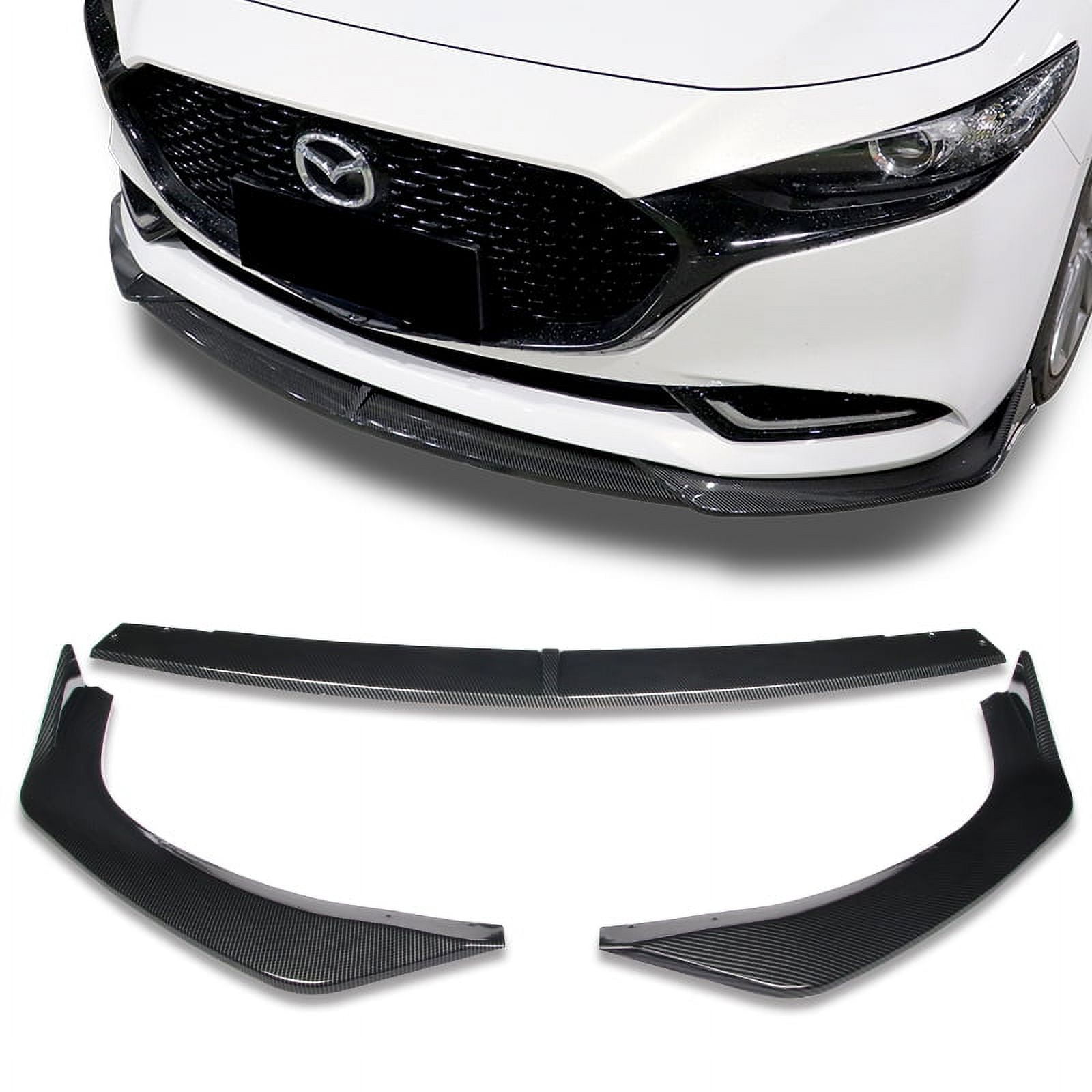 For 2019-2023 Mazda 3 Mazda3 Carbon Look Front Bumper Body Kit Spoiler ...
