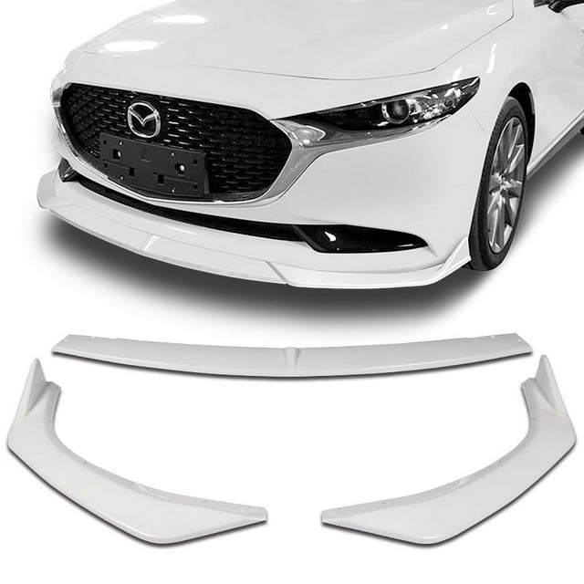 For 2019-2023 Mazda 3 Mazda3 Painted White Front Bumper Body Kit ...