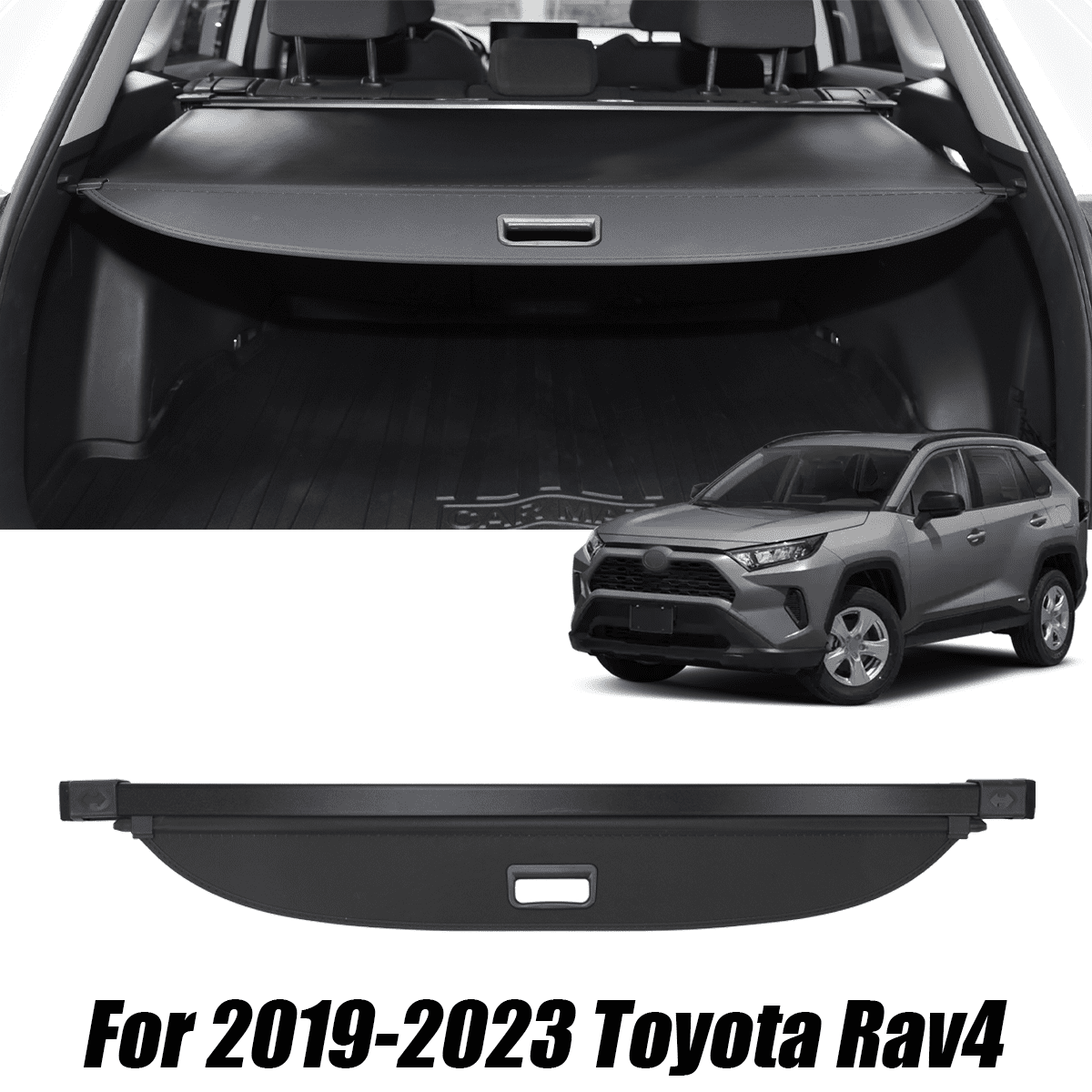 For 2019-2024 Toyota Rav4 Retractable Cargo Cover Luggage Security ...