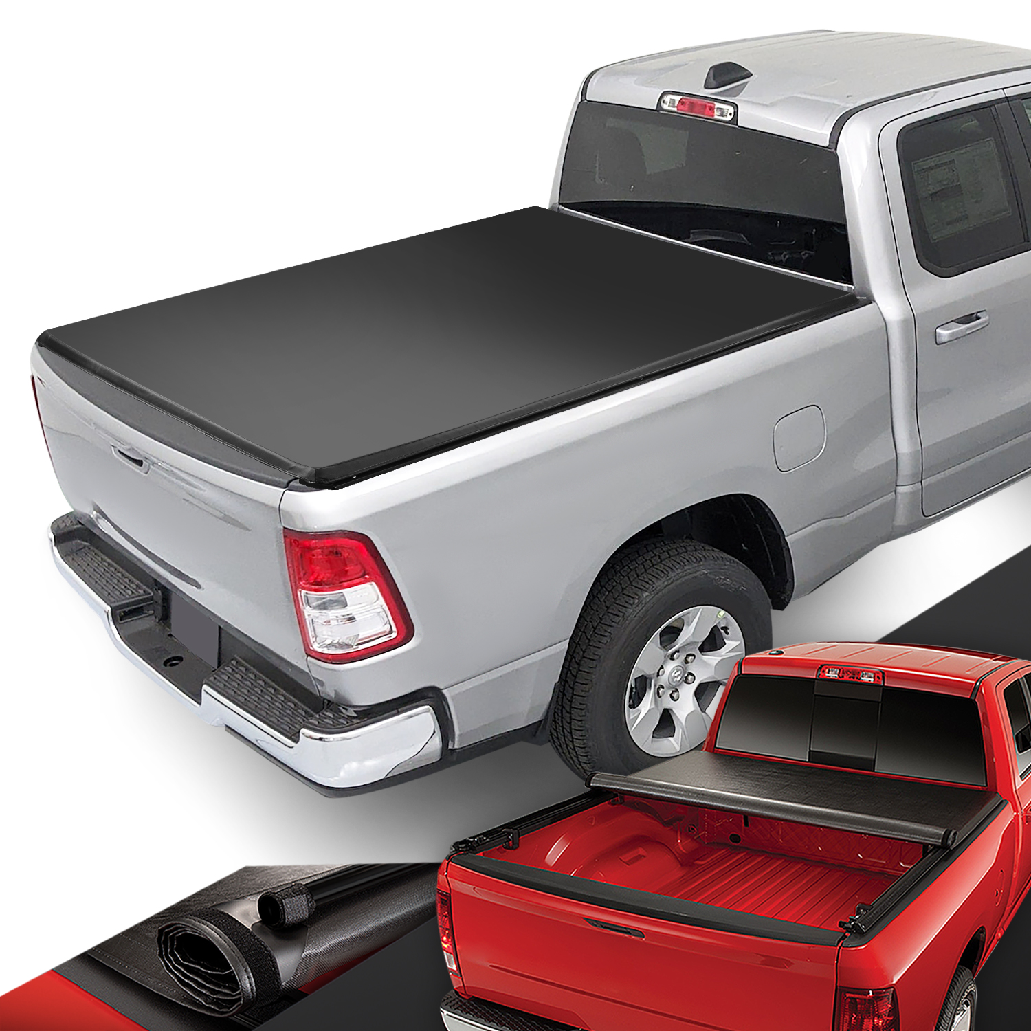 For 2019 to 2021 Ram 1500 6.5Ft Truck Fleetside Bed Matte Black Vinyl ...