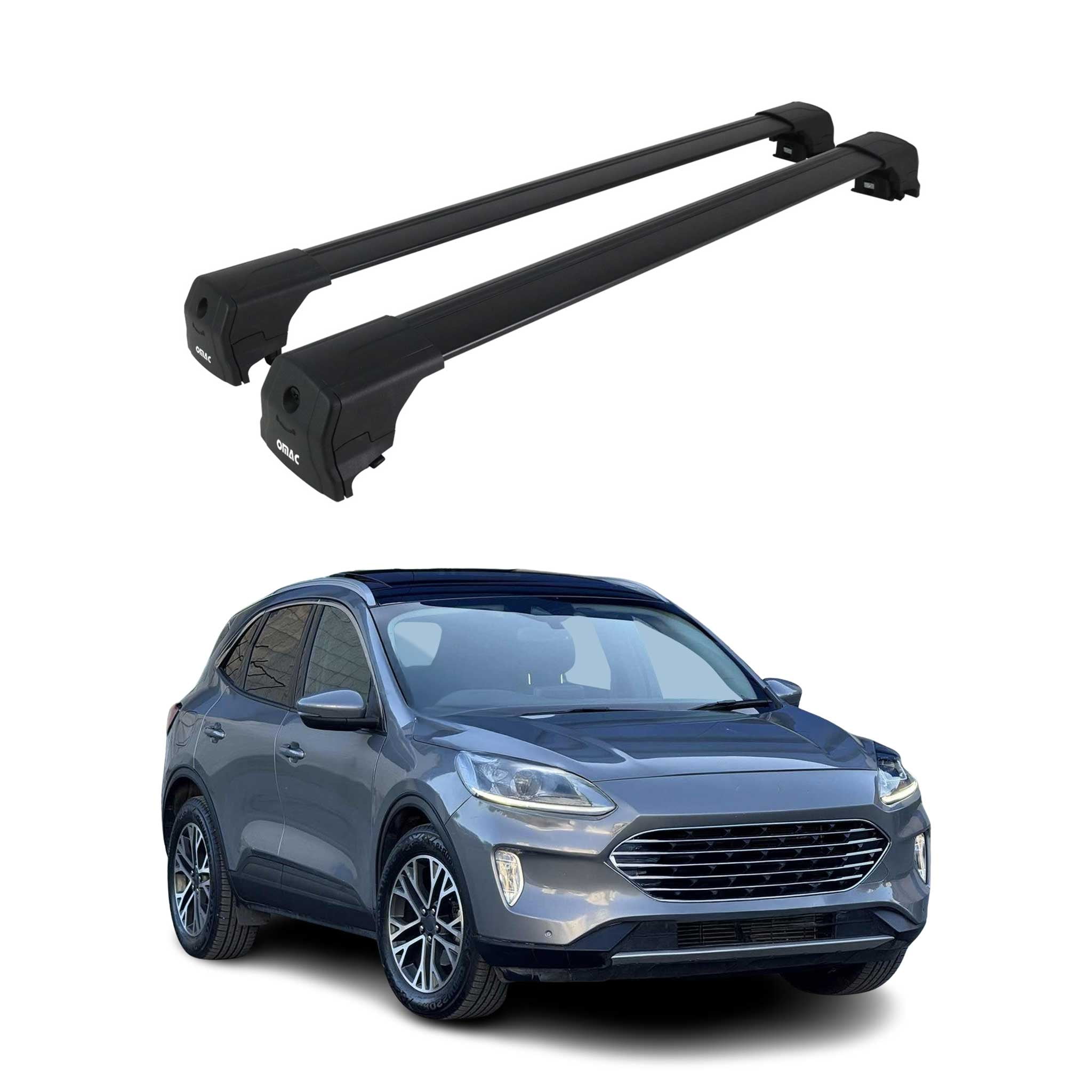 2020-2026 Ford Escape Roof Rack Cross Bars Black - Walmart.com