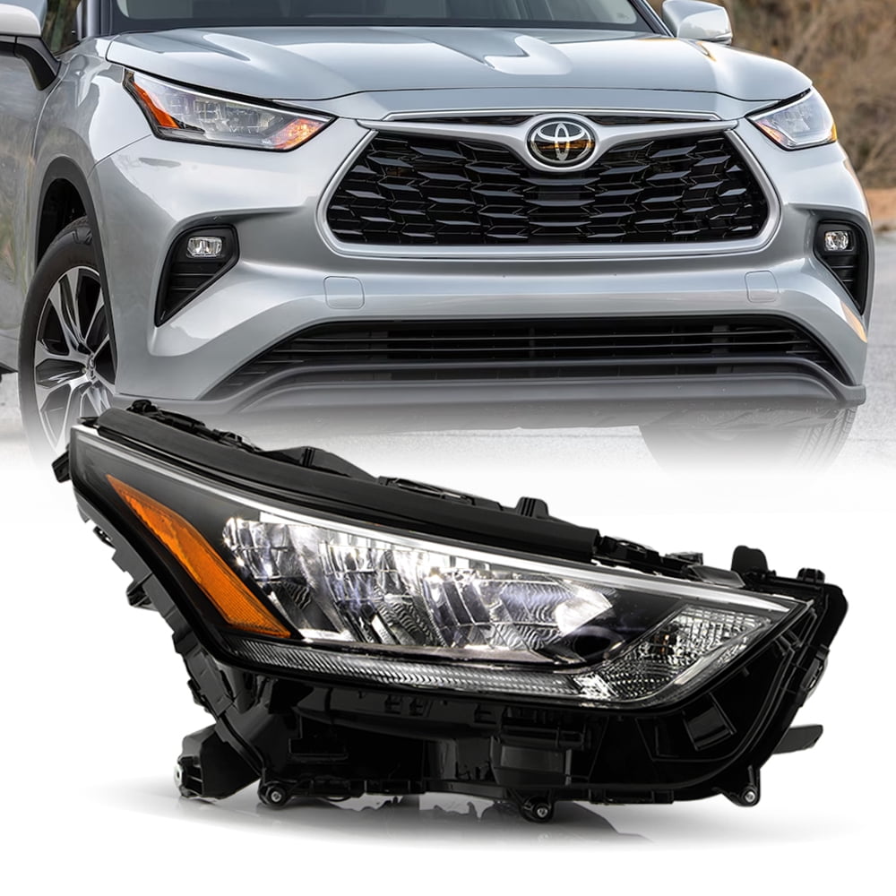 For 2020 Toyota Highlander Non DRL L|LE|XLE LED Reflector Headlight ...
