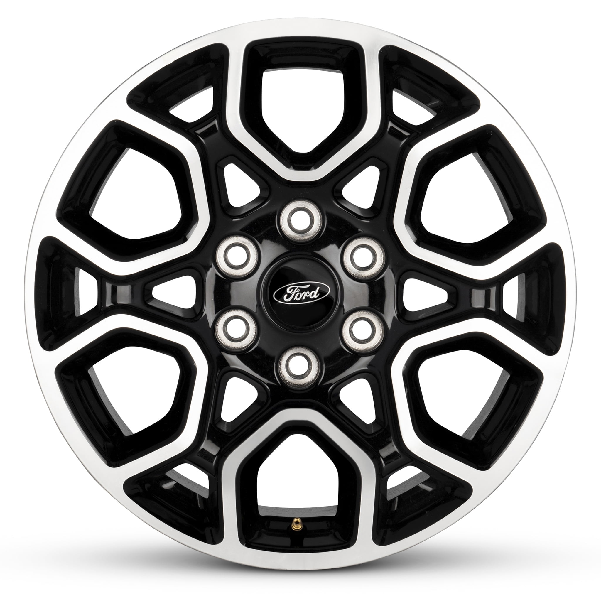 For 2021-2022 Ford F150 18 Inch Machined Face with Painted Inlay Black ...