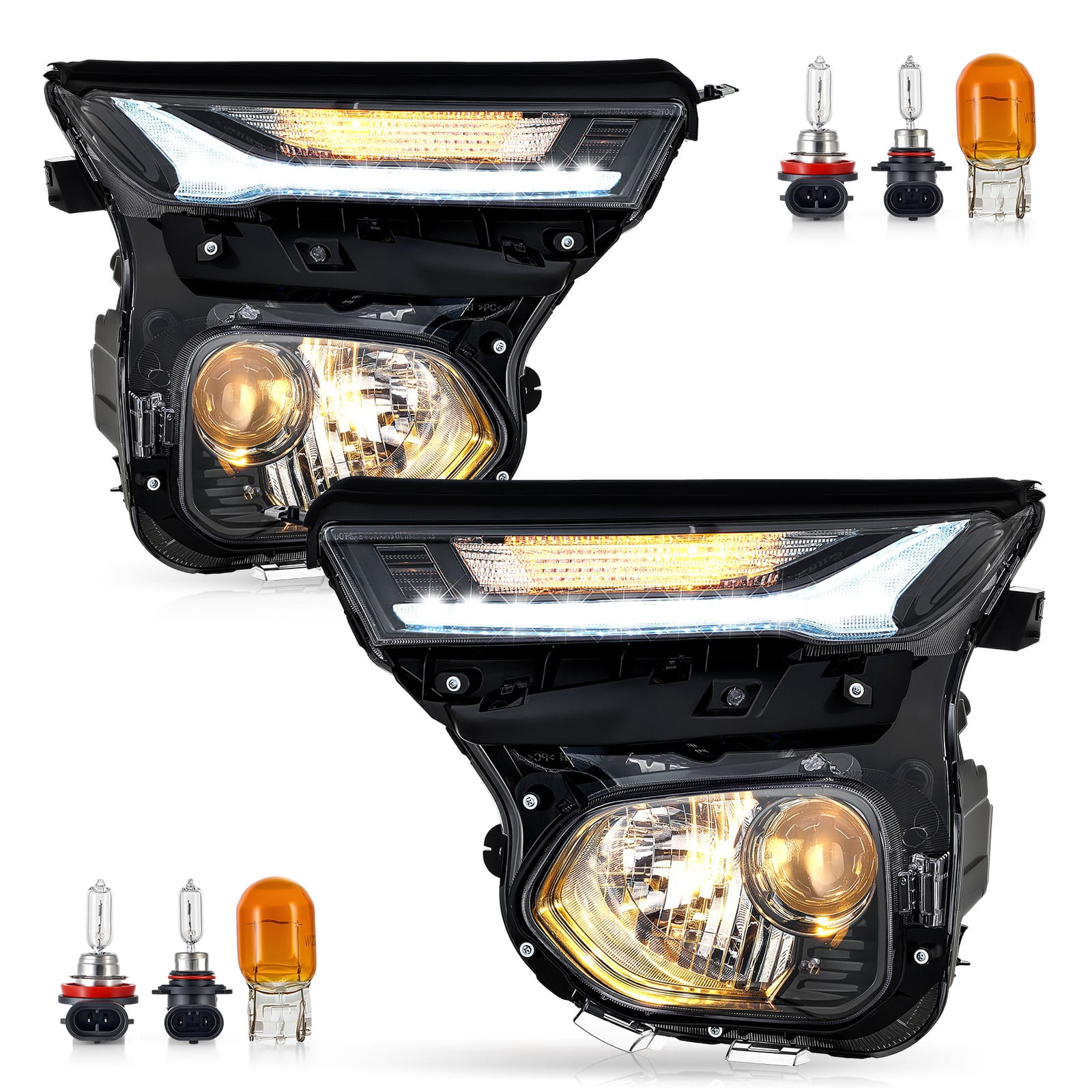For 2021-2023 Chevy Trailblazer Headlights -Halogen With LED DRL Left ...