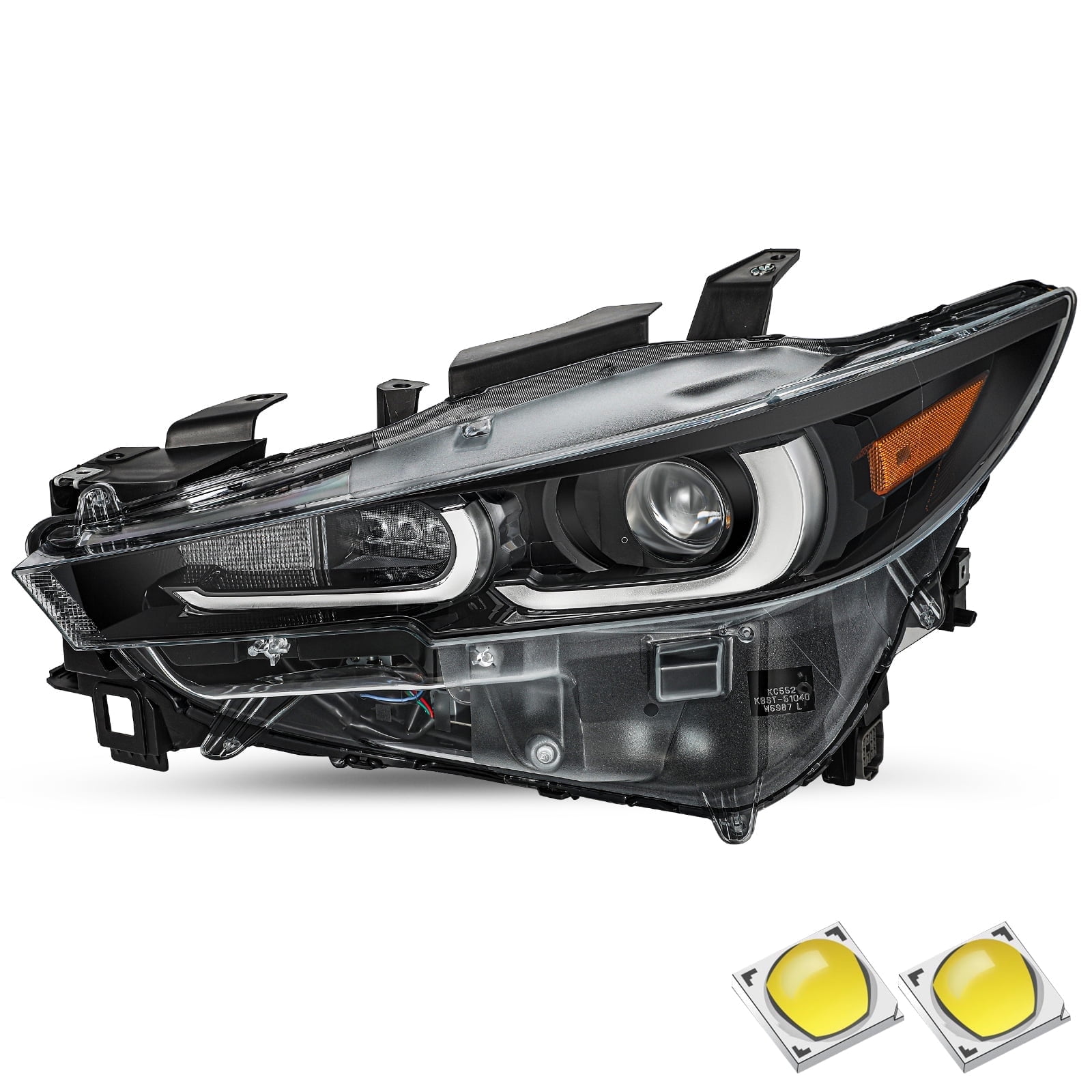 For 2022 2023 2024 Mazda CX-5 Non-AFS Model Full LED Left Driver Side Headlight - Walmart.com