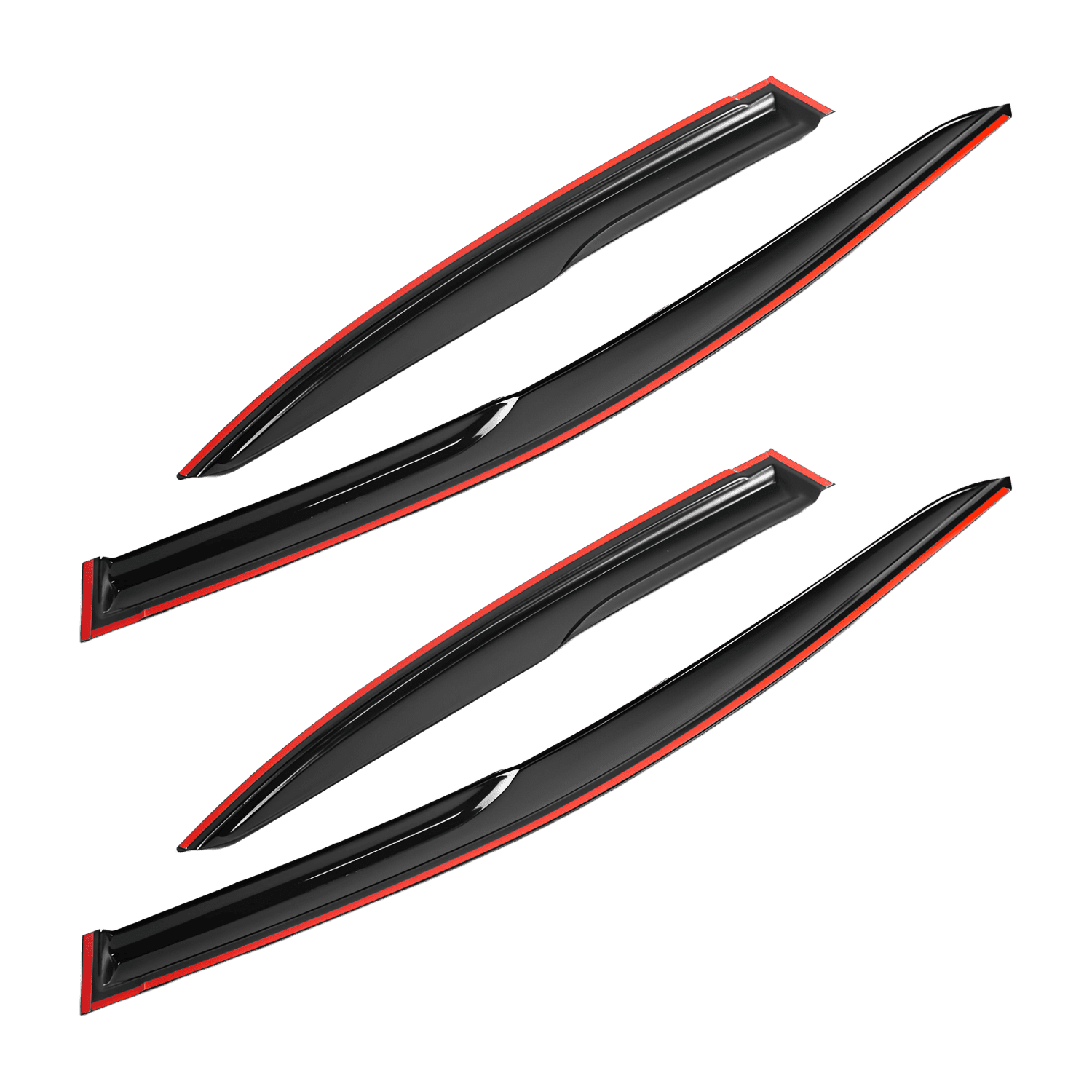 For 2022-2024 Subaru WRX VB JDM 3D Wavy JDM Mugen Style Window Visors ...
