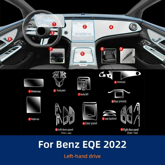 For 2022 Mercedes Benz EQE TPU Navigation Central Control Car Film ...