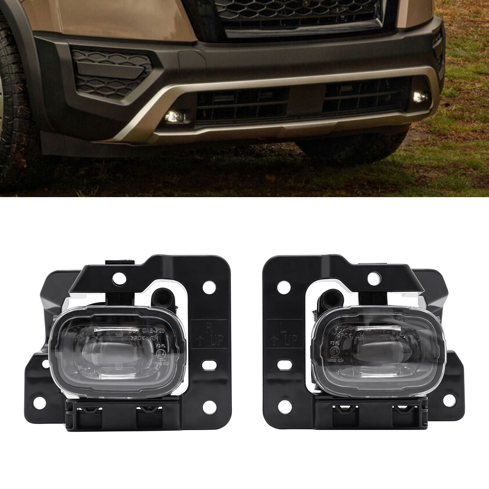 For 2023 2024 Nissan Pathfinder Pair LED Fog Lights Front Fog Lamps ...
