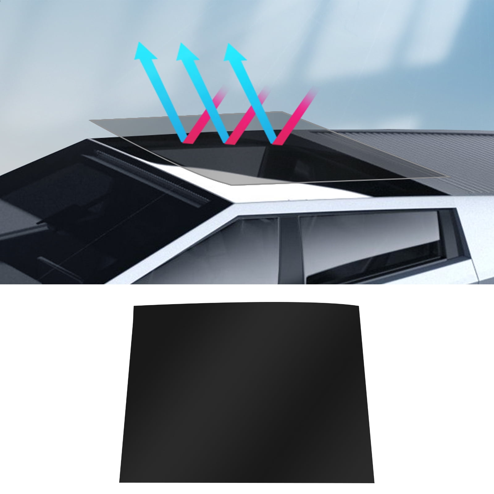 For 2024 - Up Tesla Cybertruck TPU Sunroof Ice Armor Car Protective ...