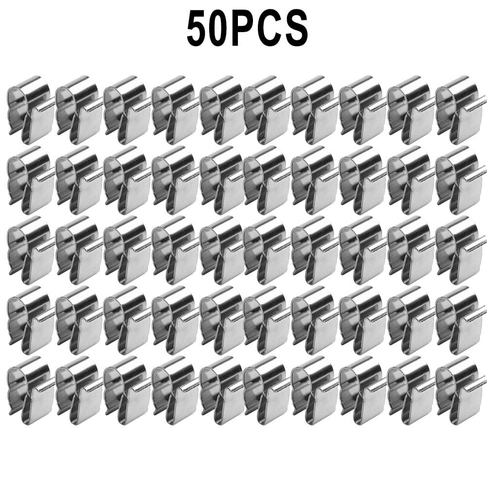 For 2x6mm Solar Panel Wire Clips Stainless Steel Cable Clamps for PV ...