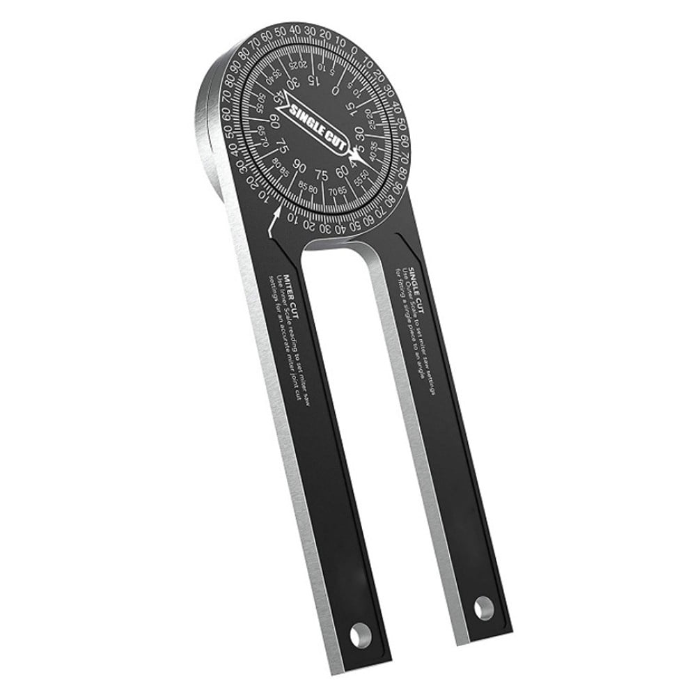 For 360 Angle Finder Aluminium Alloy Miter Saw Protractor Woodworking ...