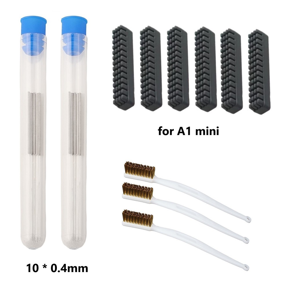 For 3D Printer cleaning kit with clean needle(0.4mm),silicone brush for ...