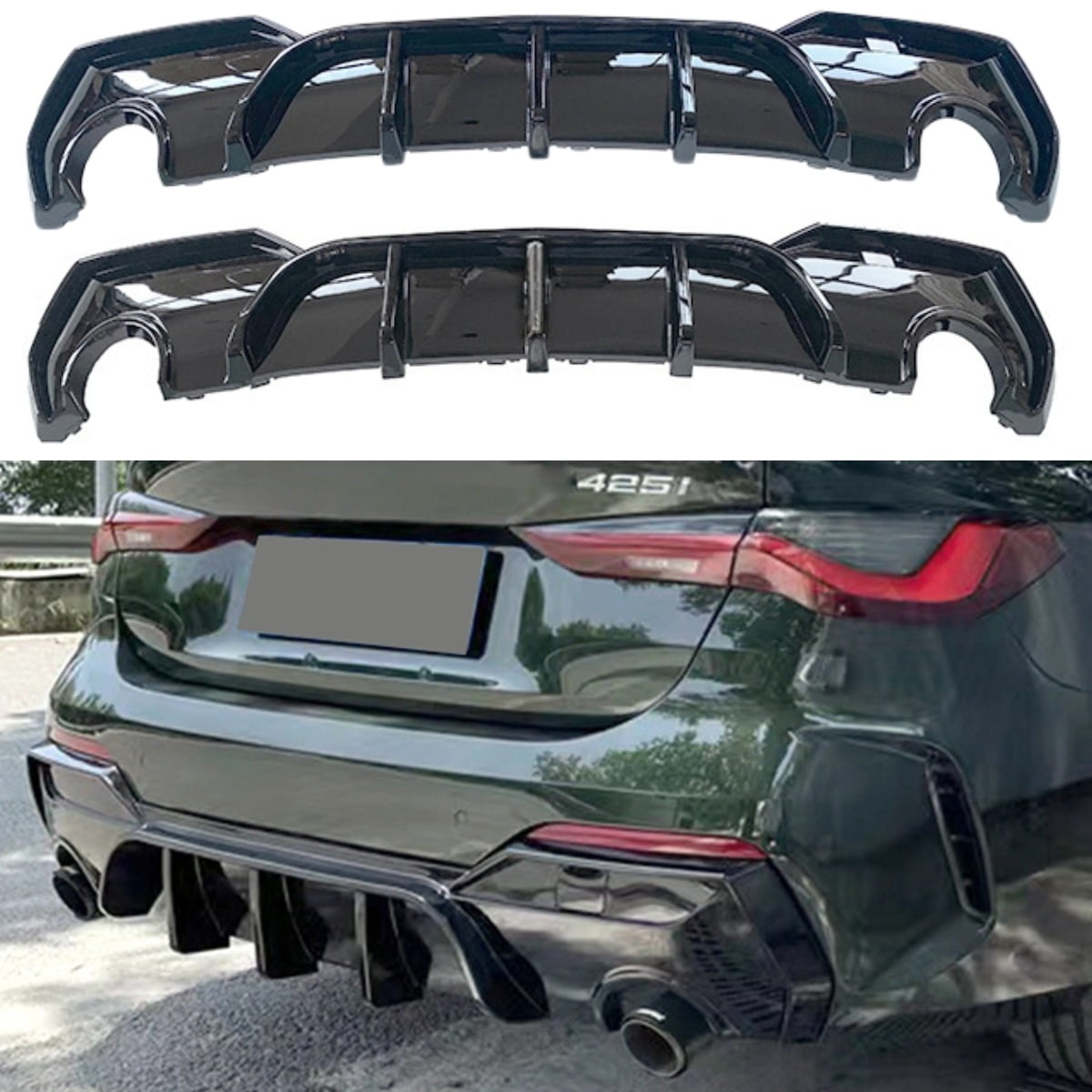 For 4 Series G22 G23 2020-2024 Body Kit Rear Bumper Splitter Bumper ...